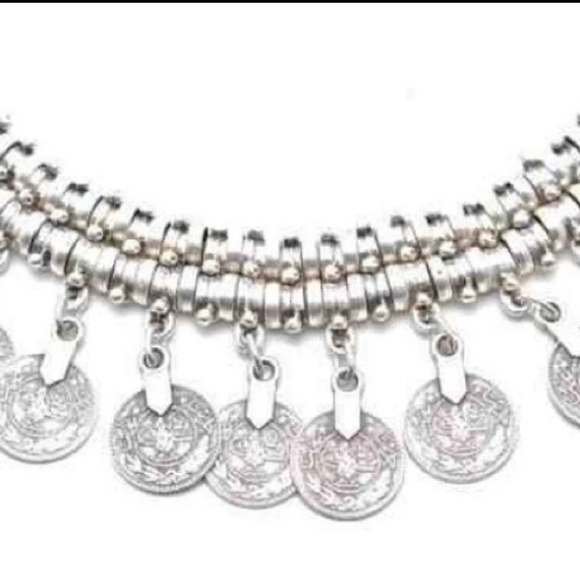 Jewelry | 218 Silver Bib Coin Necklace | Poshmark